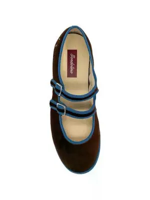 GONDOLINA Mary Jane Ballet Flats With Double Buckle Straps
