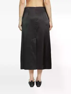 Simone Rocha Pencil Skirt With Poppy Motif