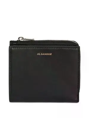JIL SANDER Embossed Mini Wallet - Black