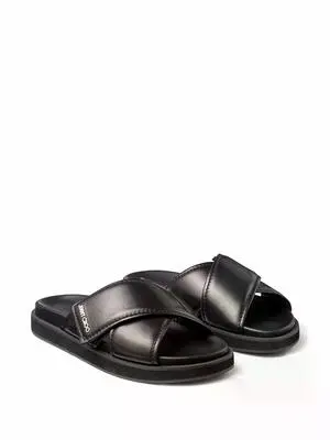 JIMMY CHOO Joel Crossover-strap Leather Sandals