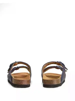 Woolrich Tumbled Leather Buckle Sandals