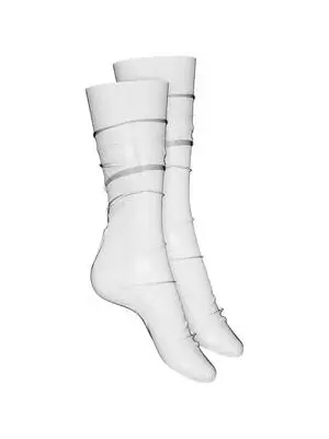 MAISON CLOSE Tulle Socks Black
