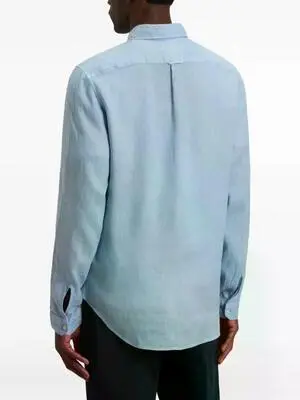 Woolrich Garment-dyed Linen Shirt - Blue