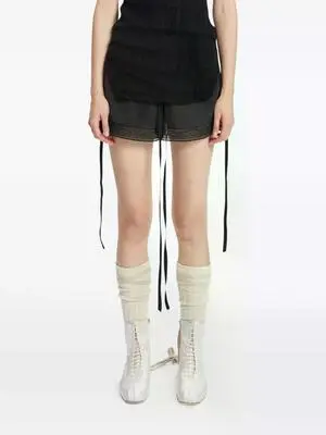 ANN DEMEULEMEESTER Lace-up Satin Boots
