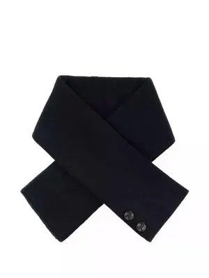 MOORER Button Cashmere Scarf - Blue