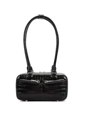 SELF-PORTRAIT Mini Crocodile-embossed Leather Bag