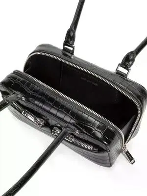 SELF-PORTRAIT Mini Crocodile-embossed Leather Bag