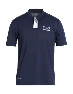EA7 Printed Stretch Jersey Polo Shirt