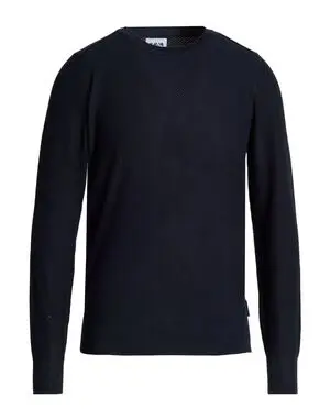 BERNA Sweater In Viscose And Polyamide - Navy