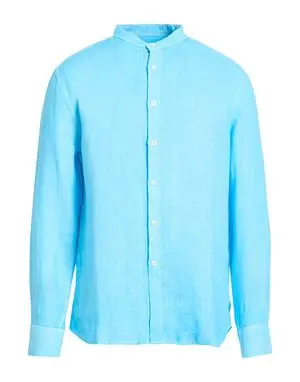 120% Lino Shirt Size Linen - Blue