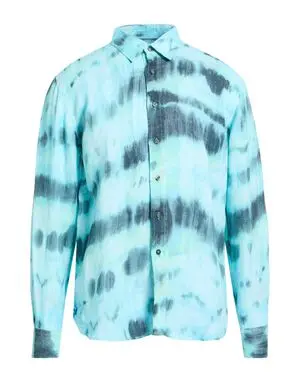 120% Lino Shirt Size Linen - Blue