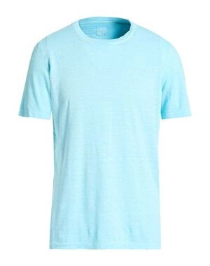 120% Lino T-shirt Size Linen - Blue