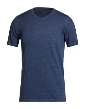 120% Lino T-shirt Size Linen - Navy