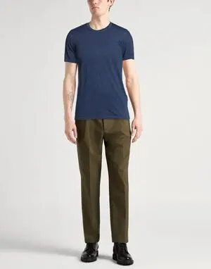 120% Lino T-shirt Size Linen - Navy
