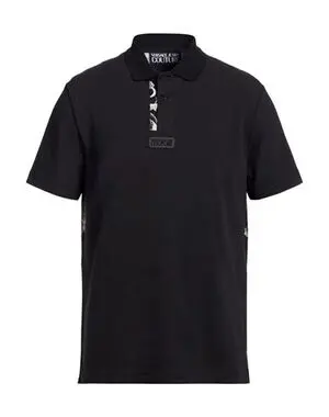 Versace Polo Shirt Size Cotton, Polyester - Black
