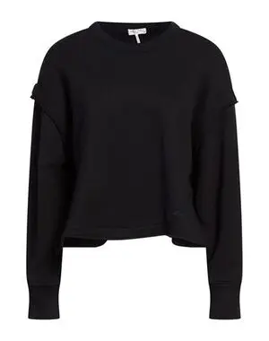 Rag & Bone Crewneck French Terry Sweatshirt - Black