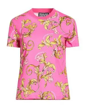 Versace Cotton Printed T-shirt - Fuchsia