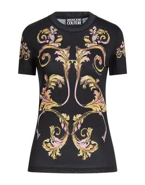 Versace Printed Cotton T-shirt - Black