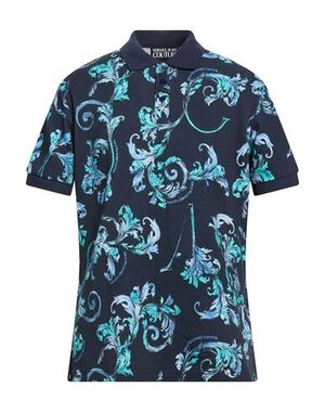 Versace Polo Shirt Size Cotton, Polyester, Polyamide, Elastane - Navy