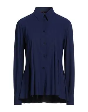 High Peplum Button-down Shirt