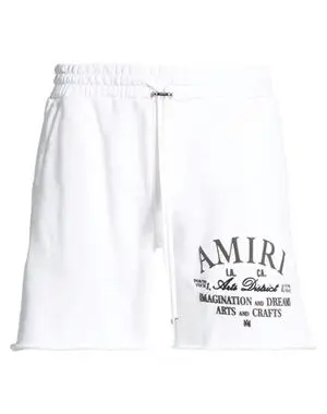 Amiri Cotton French Terry Athletic Shorts - White