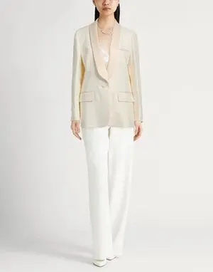 Peserico Single-breasted Blazer - Ivory