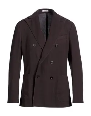 Boglioli Double-breasted Virgin Wool Blazer - Brown