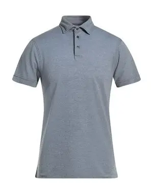HACKETT Polo Shirt Size Wool, Cotton - Grey