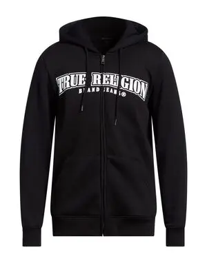 True Religion Full Zip Fleece Hoodie - Black