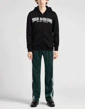 True Religion Full Zip Fleece Hoodie - Black