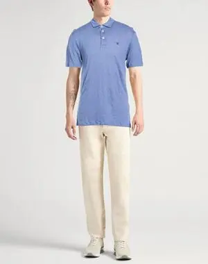 HACKETT Polo Shirt Size Linen - Blue