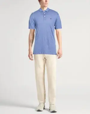 HACKETT Polo Shirt Size Linen - Blue