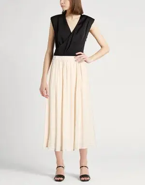Peserico Midi Linen Flared Skirt