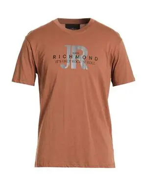 John Richmond Man T-shirt Camel Size S Cotton Camel