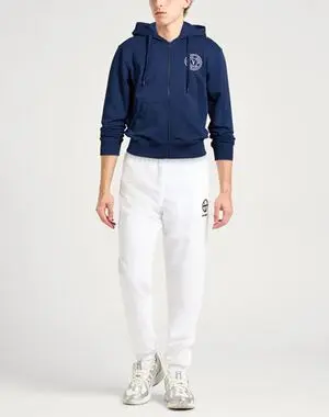 Versace Cotton Terry Zip-up Hoodie - Navy