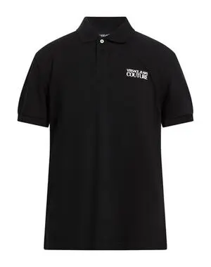 Versace Polo Shirt Size Cotton - Black