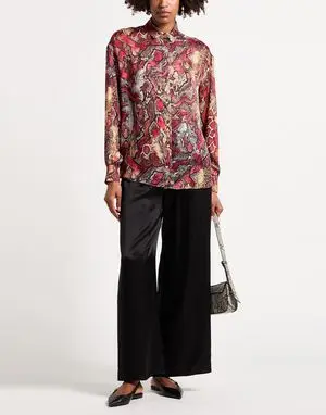 Just Cavalli Snakeskin Print Organza Shirt