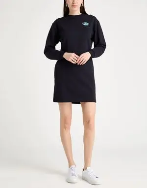 Lacoste Cotton Crewneck Long Sleeve Mini Dress