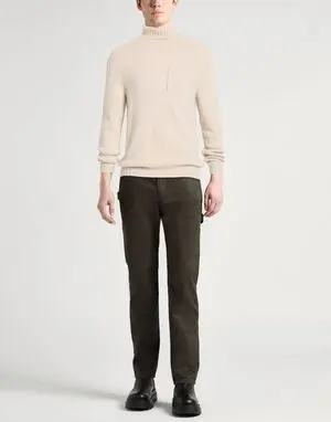 Fedeli Virgin Wool Cashmere Turtleneck - Beige