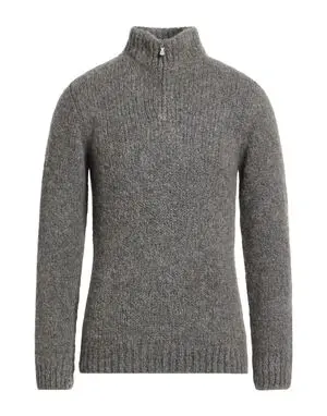 Eleventy Cashmere, Alpaca Wool, And Silk Half-zip Sweater - Grey