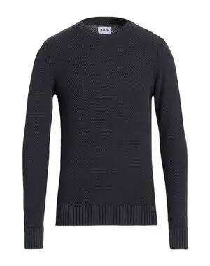 BERNA Cotton Knit Sweater - Midnight Blue
