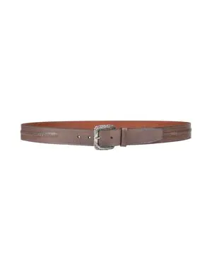 John Varvatos Leather Belt With Buckle Fastening - Beige