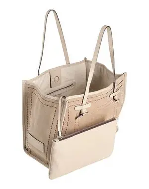 GIANNI CHIARINI Leather Shopper Bag - Beige