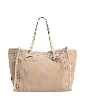 GIANNI CHIARINI Leather Shopper Bag - Beige