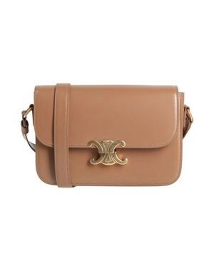 Celine CELINE Calfskin Cross-body Bag Beige