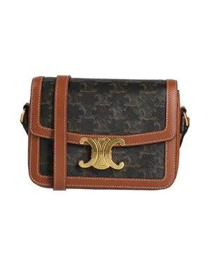 Celine Leather Crossbody Bag - Brown