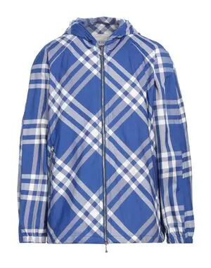 Burberry Check Print Hooded Zip-up Windbreaker