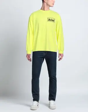 Aries T-shirt Size Cotton - Yellow