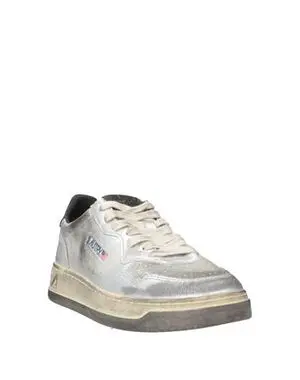 AUTRY Leather Low-top Sneakers - Silver