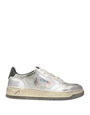 AUTRY Leather Low-top Sneakers - Silver